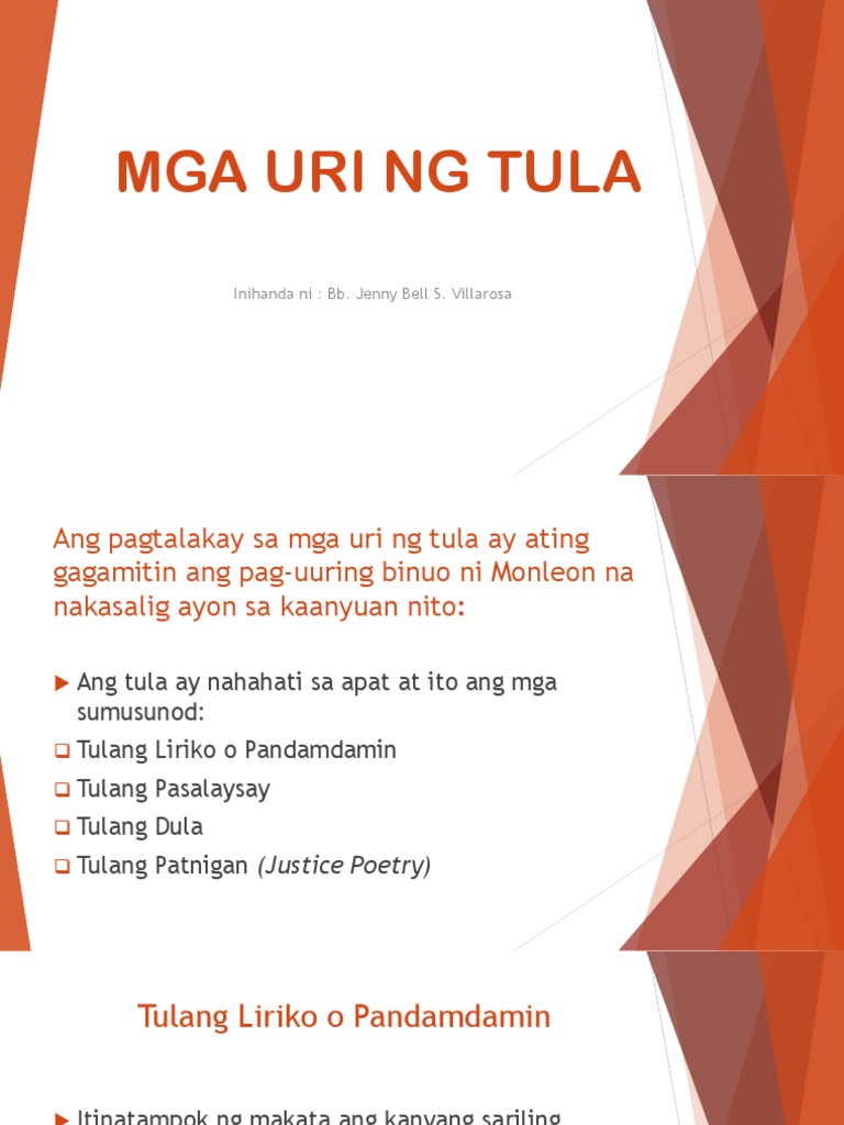 Mga Akdang Patula | PDF