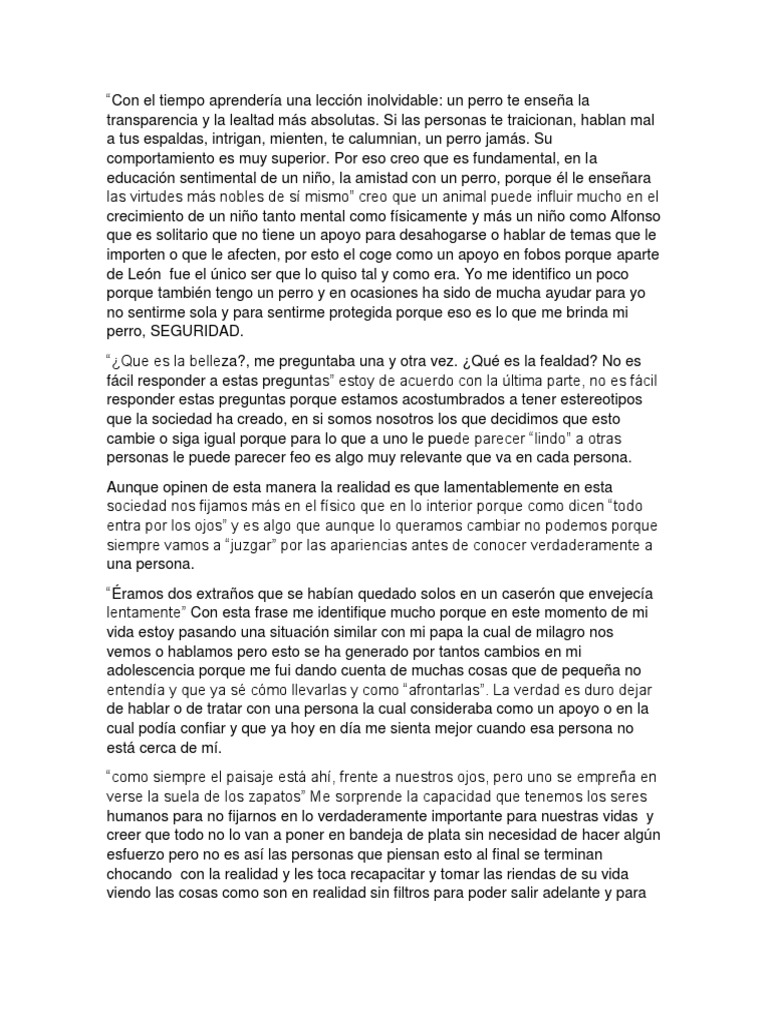 Escritos - La Melancolia de Los Feos | PDF | Perros