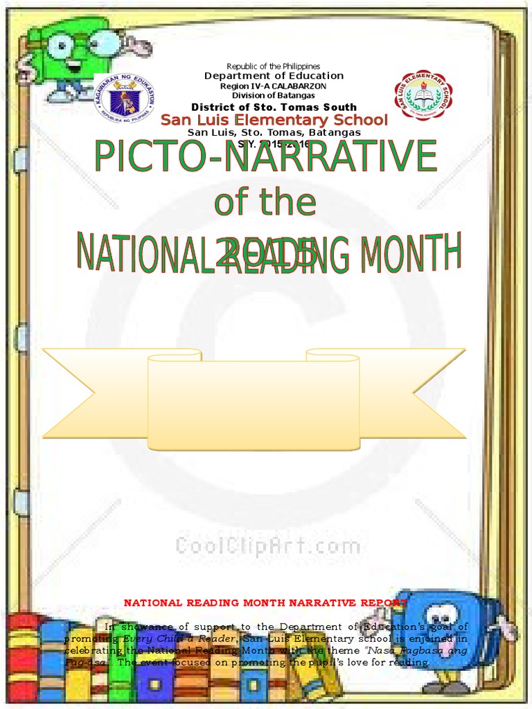 Department of Education: National Reading Month Narrative Report | PDF | Education Theory | Teaching