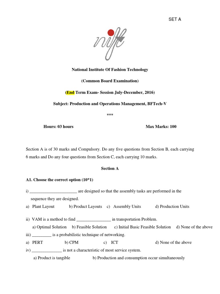 1 BFT - V - Pom - QP | PDF | Linear Programming | Inventory