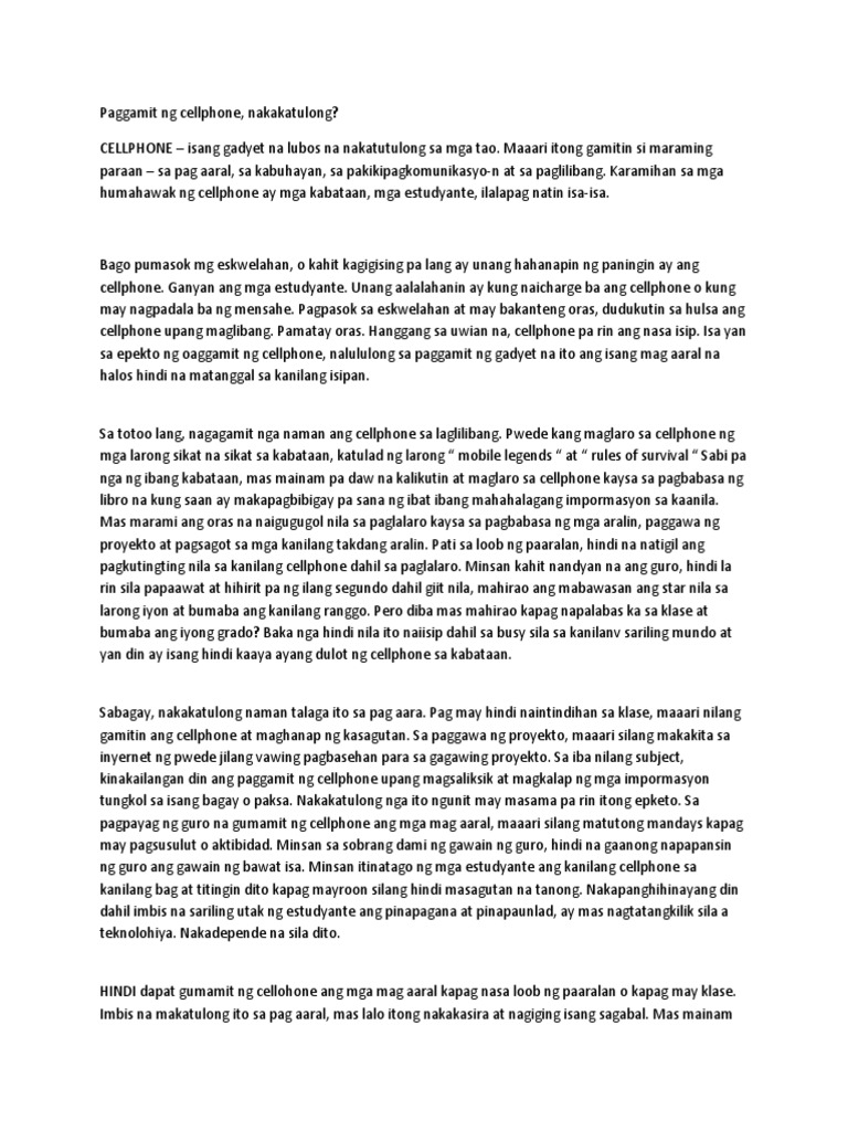 Pagbasa at Pagsusuri | PDF