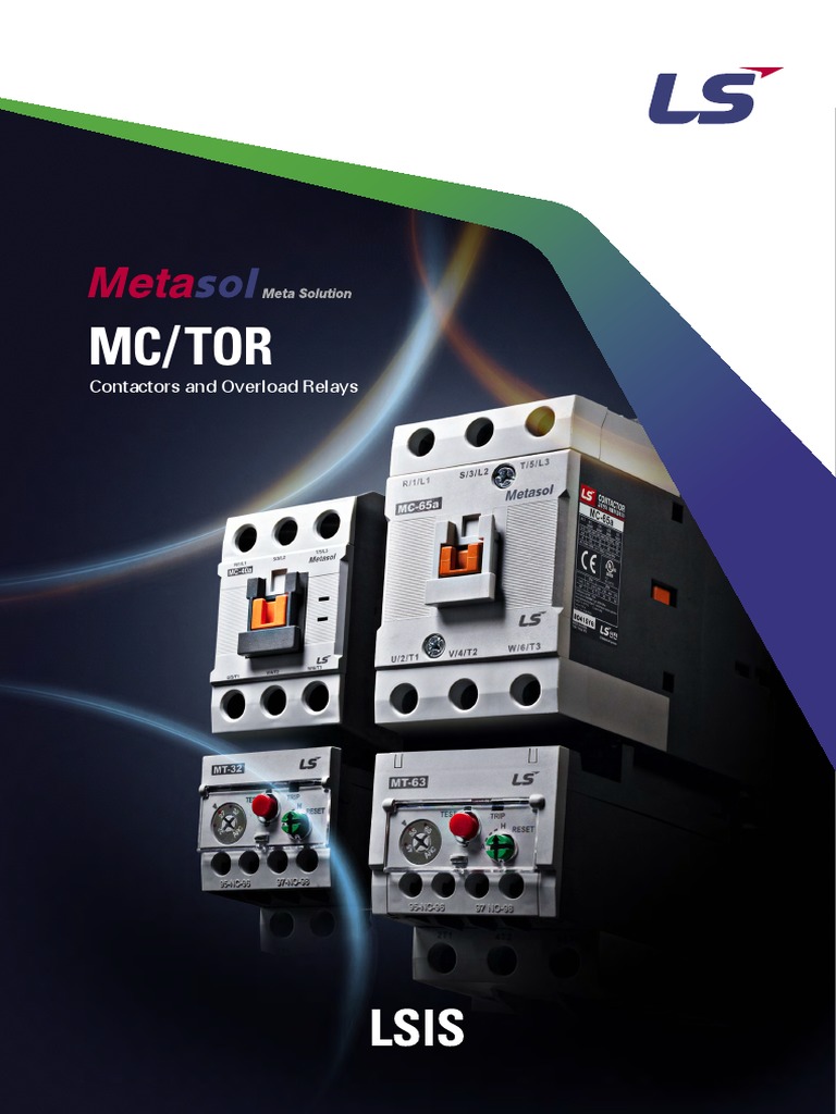 Metasol Contactors Datasheet | PDF | Relay | Power (Physics)