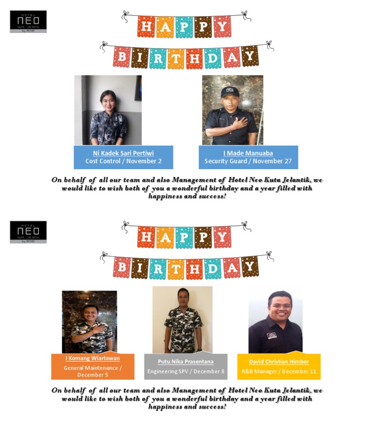 Birthday Wishes Template | PDF | Career & Growth