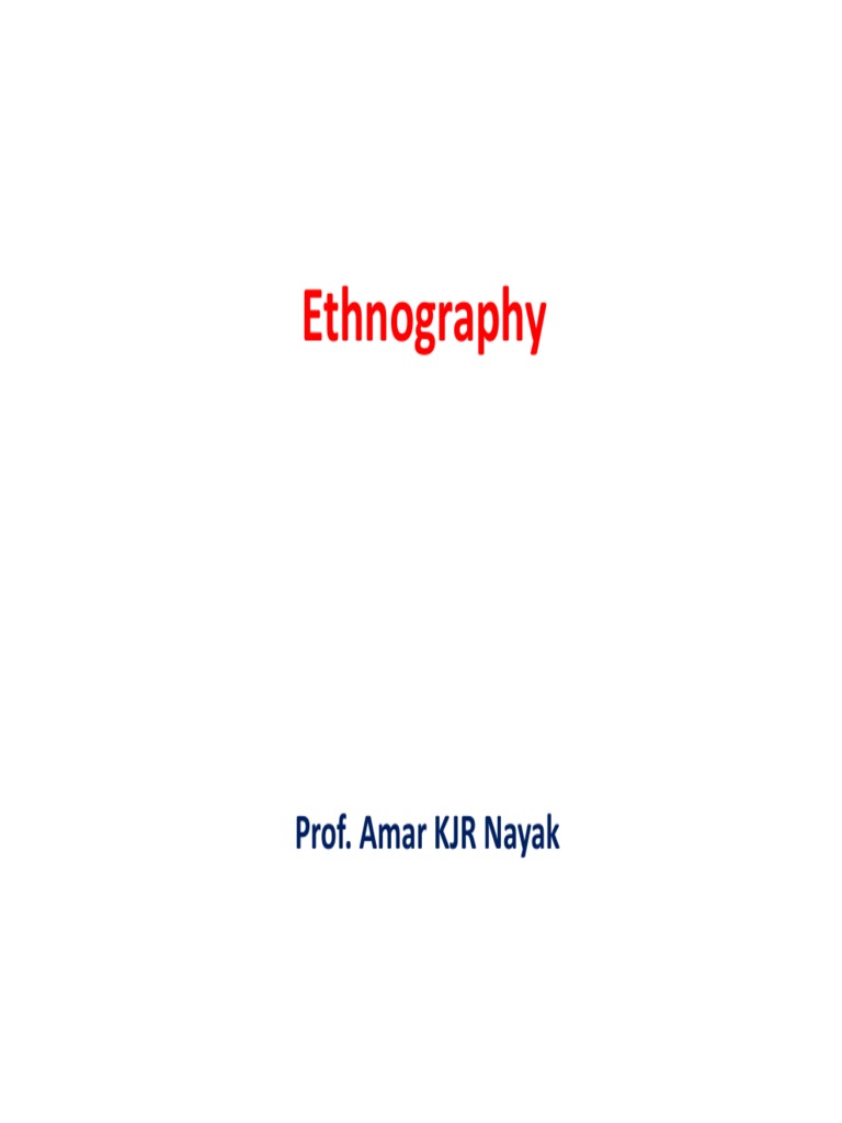 Ethnography Methodology | PDF | Data Analysis | Ethnography