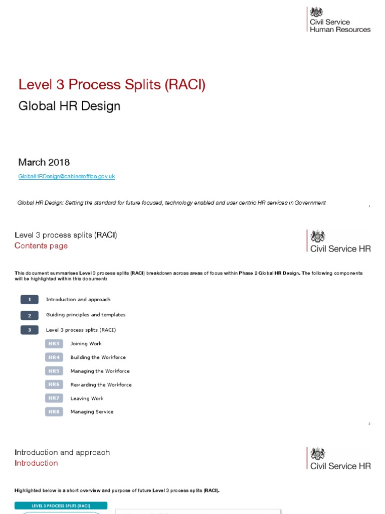 Global HR Design: RACI Process Overview | PDF | Recruitment | Mentorship