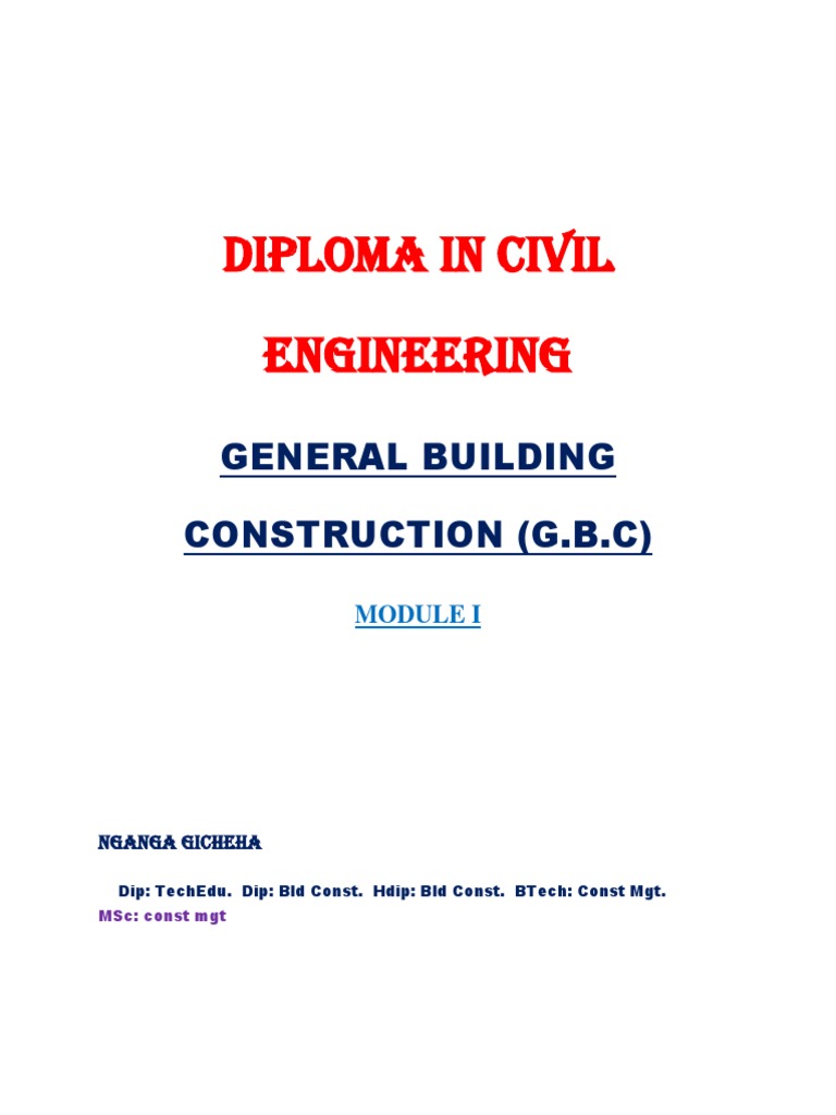 GBC Module 1 | PDF | Deep Foundation | Foundation (Engineering)