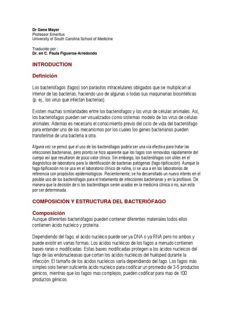 Bacteriófagos IPN | PDF | Bacteriófago | Las bacterias