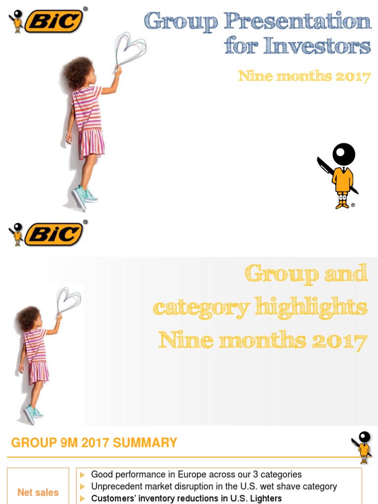 Bic Group Presentation 25 Oct 17 | PDF | Net Income | Economies