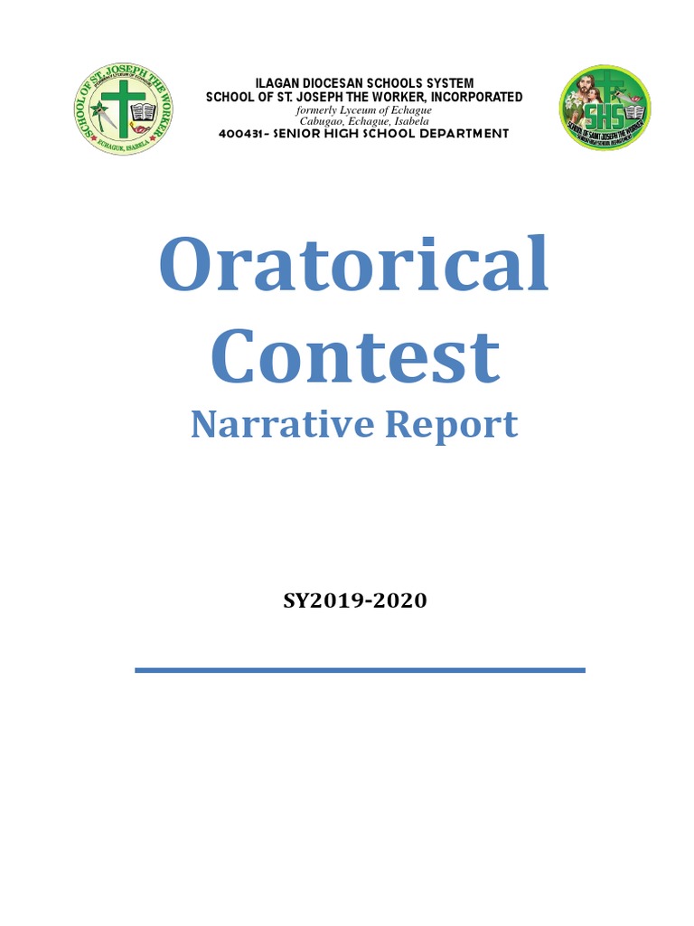 Oratorical Contest Narrative | PDF | Public Speaking | Learning