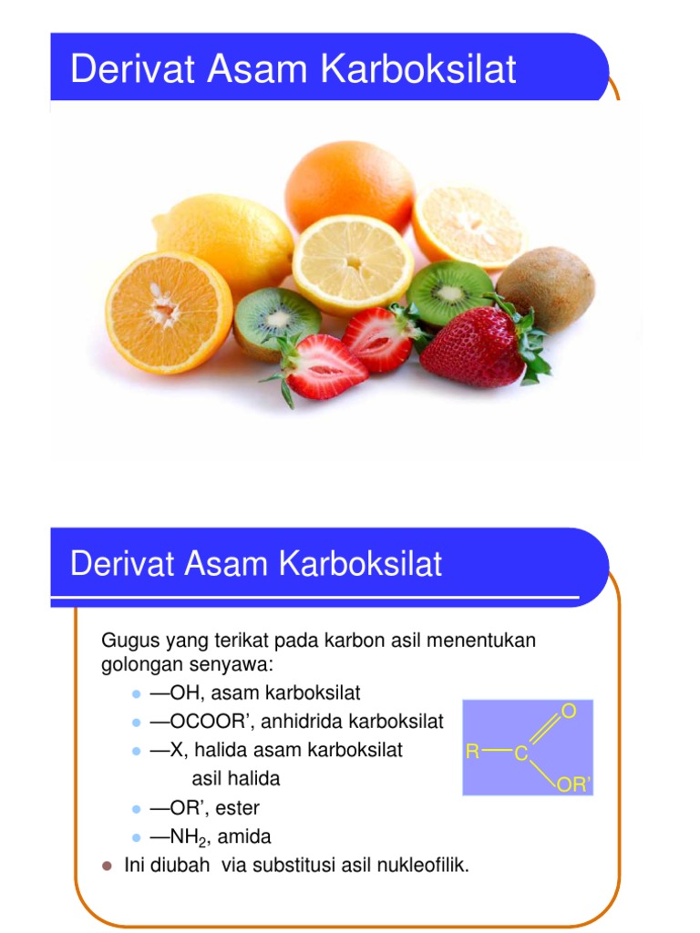 Derivat Asam Karboksilat (KO2 Farmasi 1-2) PDF | PDF