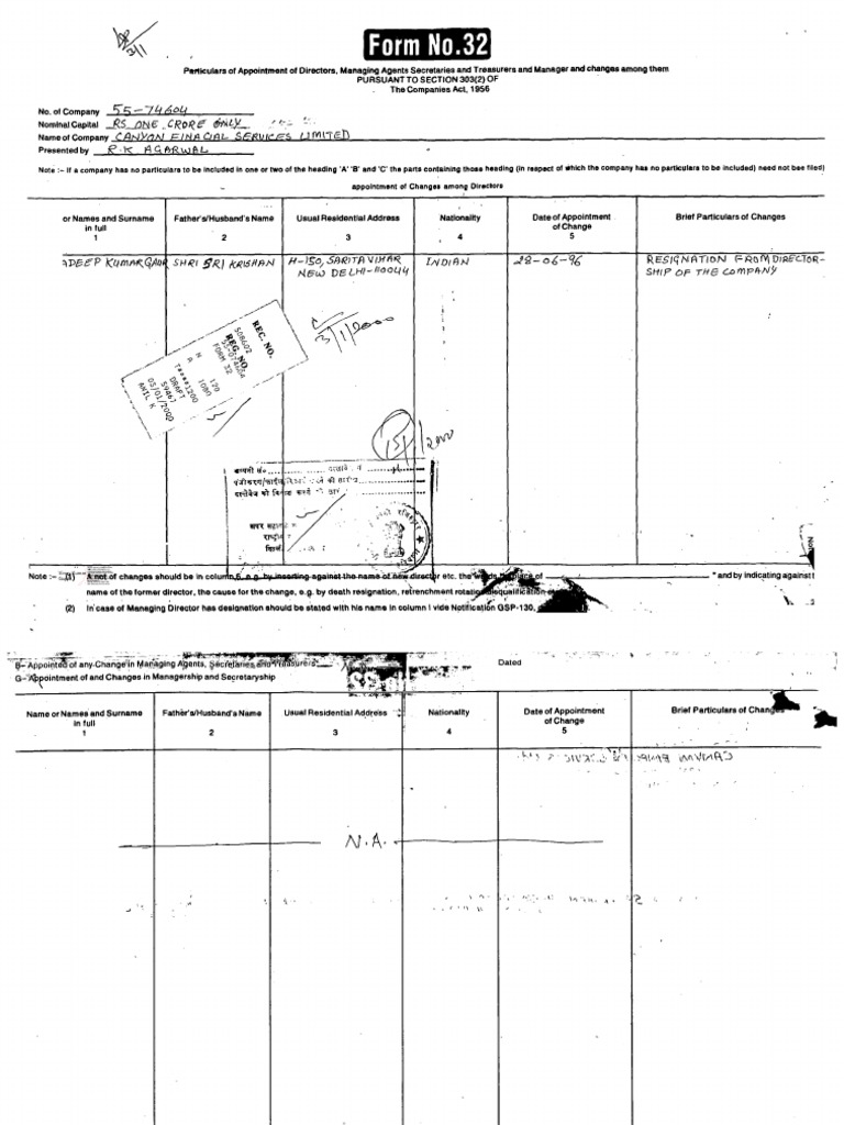 Form 32 | PDF | Business