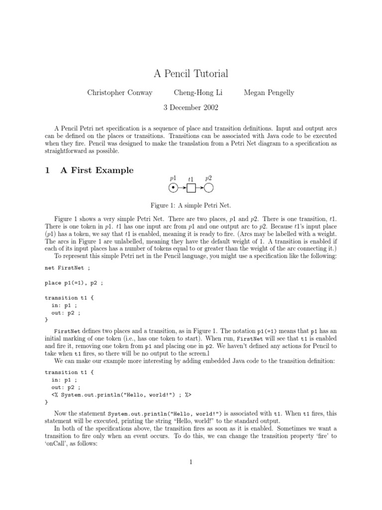 Pencil Tutorial | PDF | Models Of Computation | Computer Programming