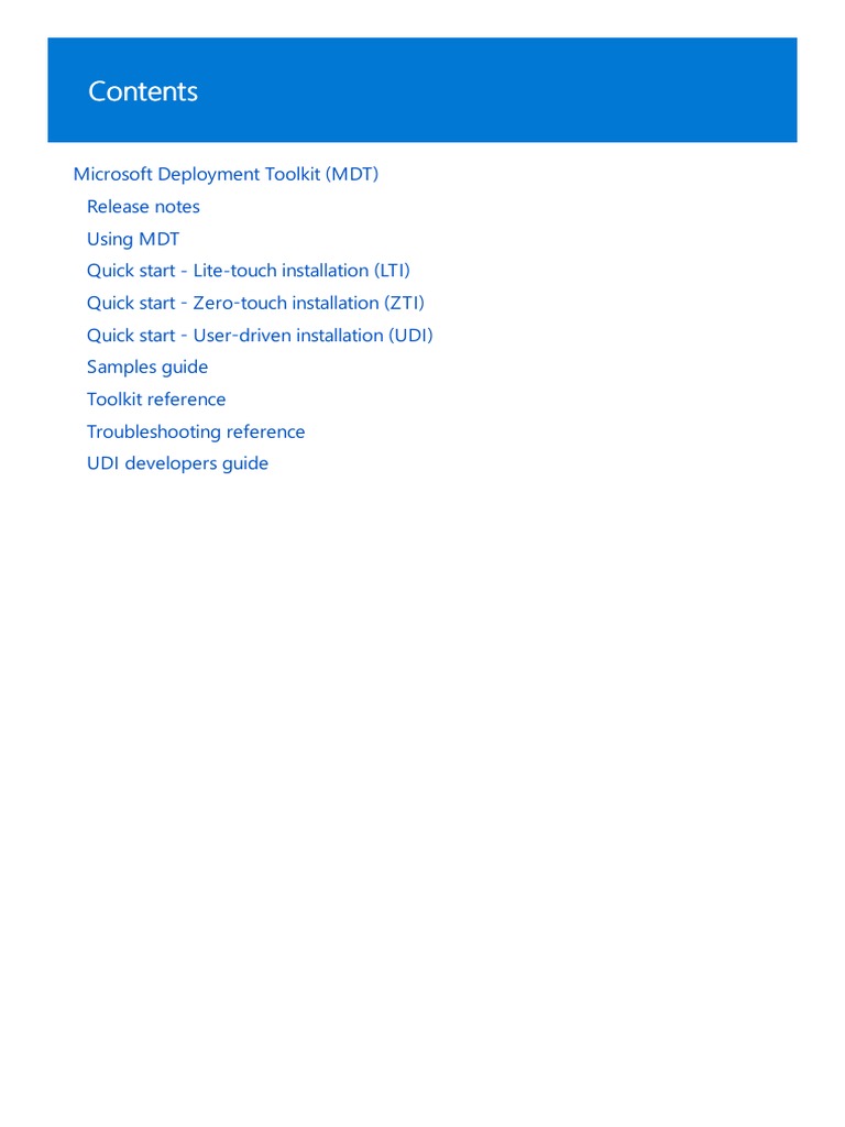 Toolkit Reference For The Microsoft Deployment Toolkit PDF | PDF ...