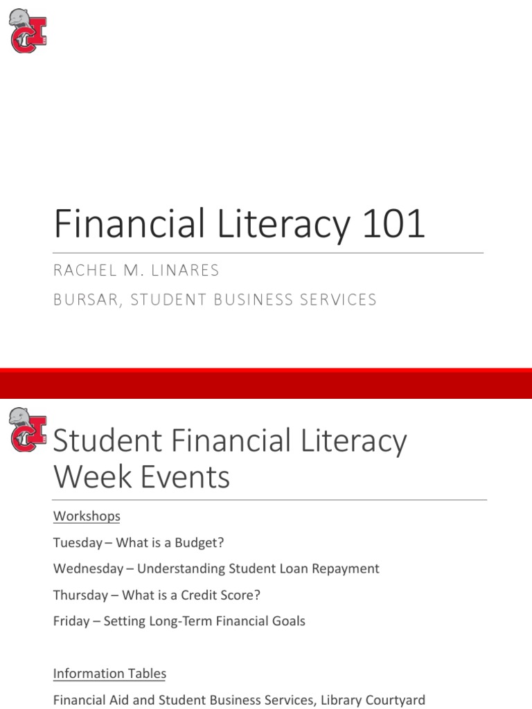 Financial Literacy 101 PDF | PDF | Credit Card | Retirement