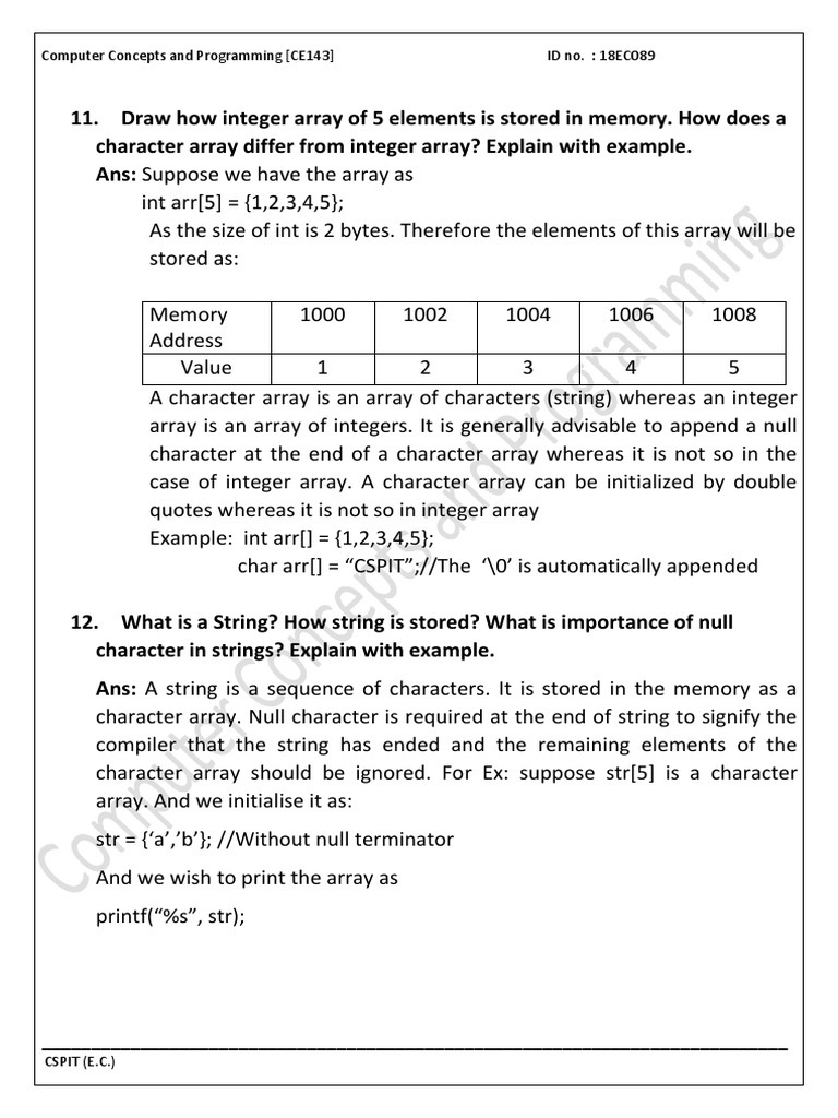 CCP Assignment 18ec089 | PDF | Pointer (Computer Programming) | Scope ... CCP Assignment 18ec089 | PDF | Pointer (Computer Programming) | Scope ...