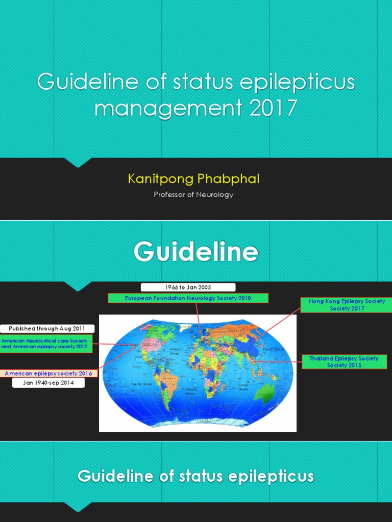 Guideline of status epilepticus management 2017 - คณิตพงษ์ | PDF ...