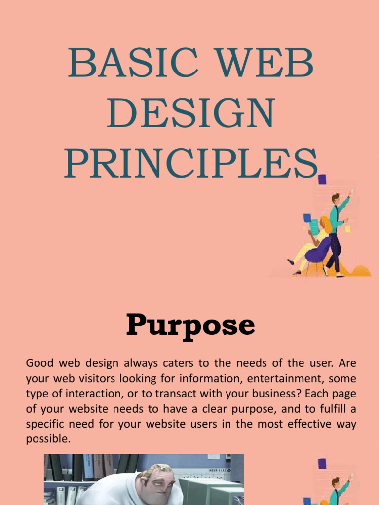 Basic Web Design Principles | PDF | Websites | Search Engine Optimization