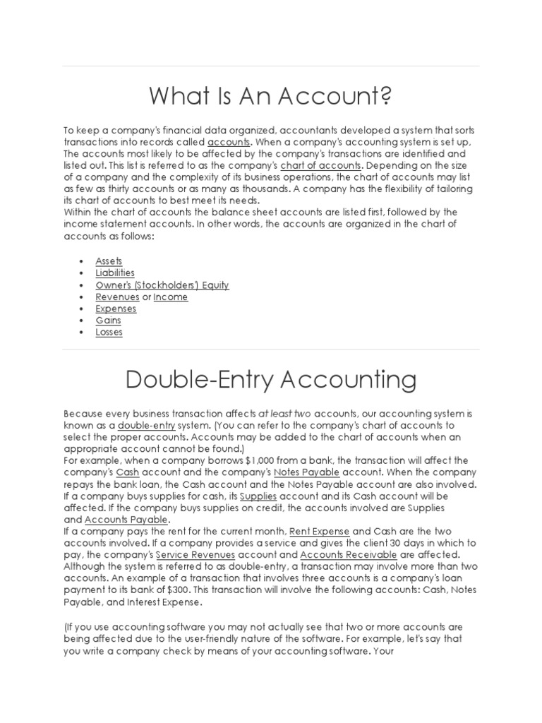 Account Titles | PDF | Debits And Credits | Bookkeeping