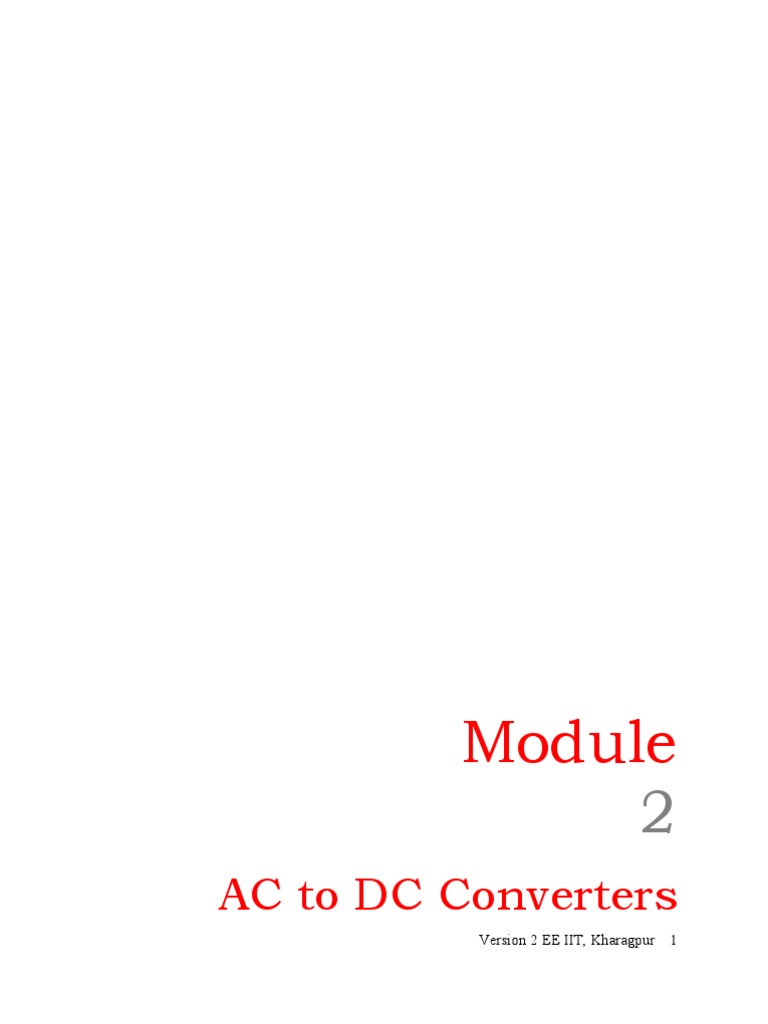 Three Phase Fully Controlled Converter | PDF | Rectifier | Power Inverter