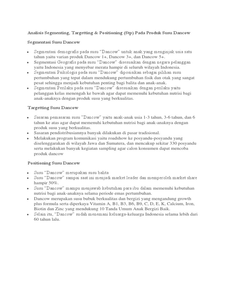Analisis Segmenting | PDF
