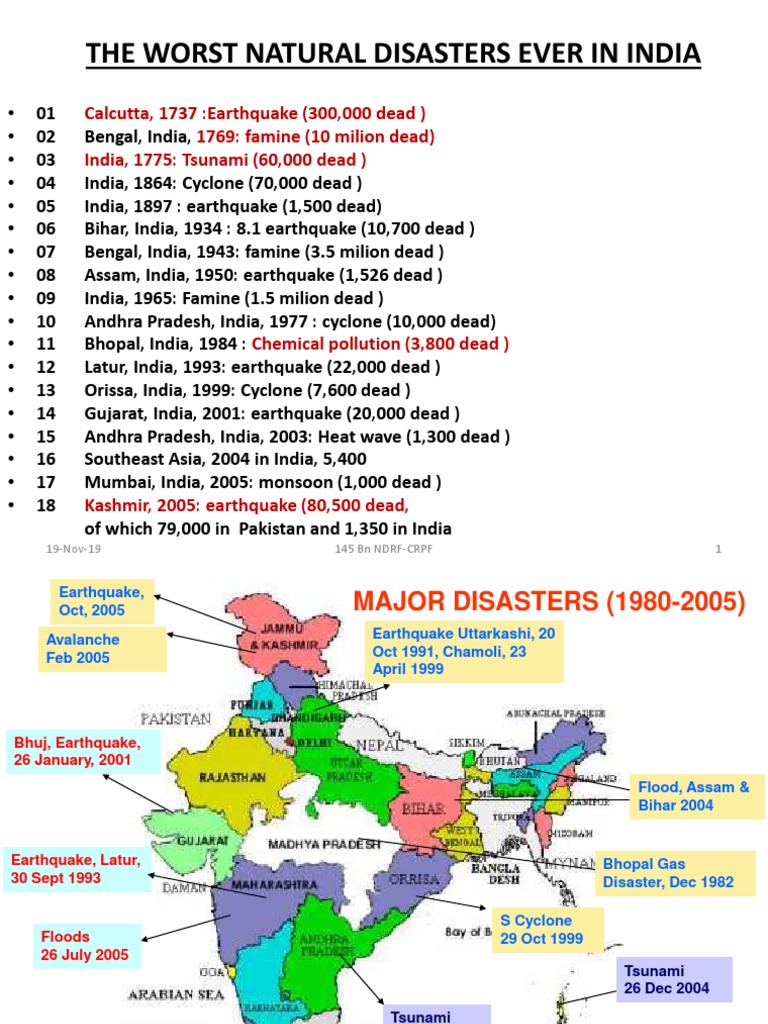 The Worst Natural Disasters Ever in India | PDF | Natural Disasters ...