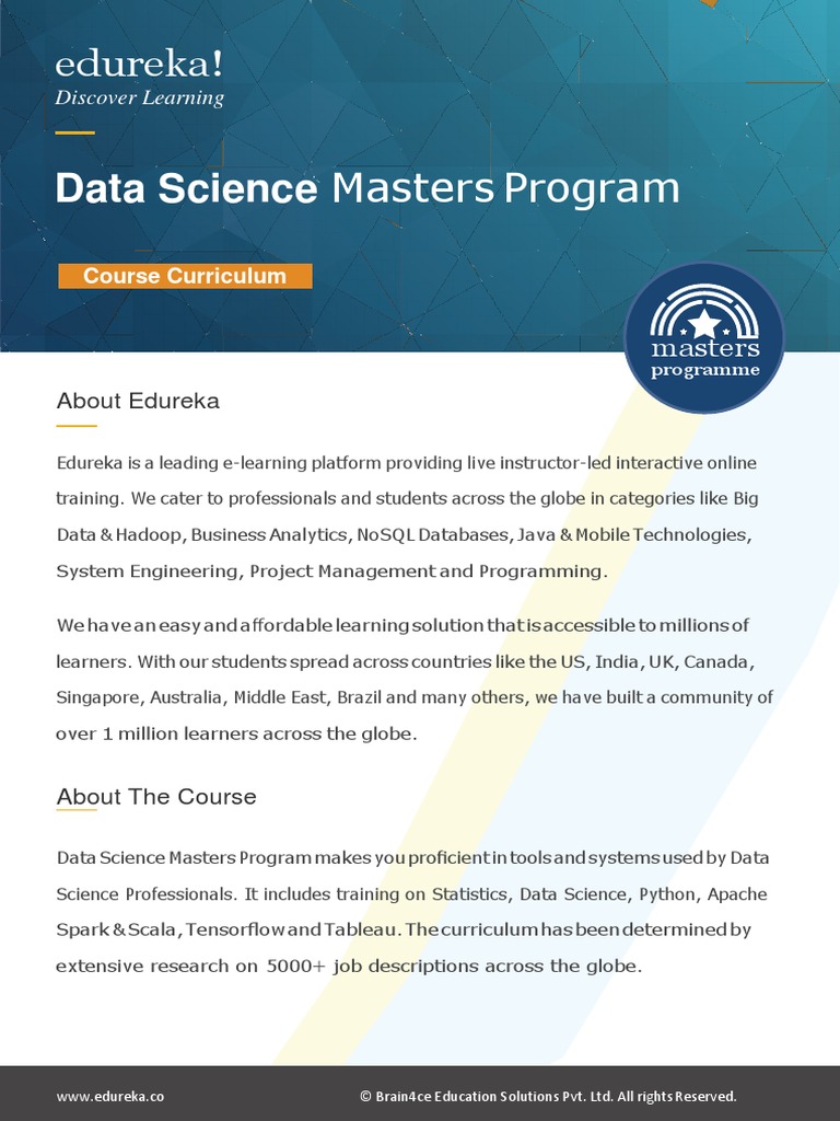 Data Science Program | PDF | Apache Spark | Apache Hadoop