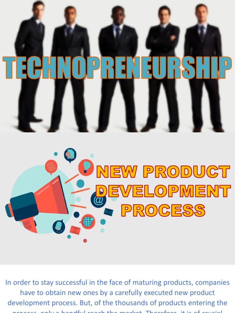 Techno - Entrepreneurship PPT 2 | PDF | New Product Development | Marketing