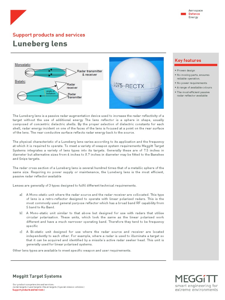 Increase radar reflectivity with Luneberg lenses | PDF | Radar ...
