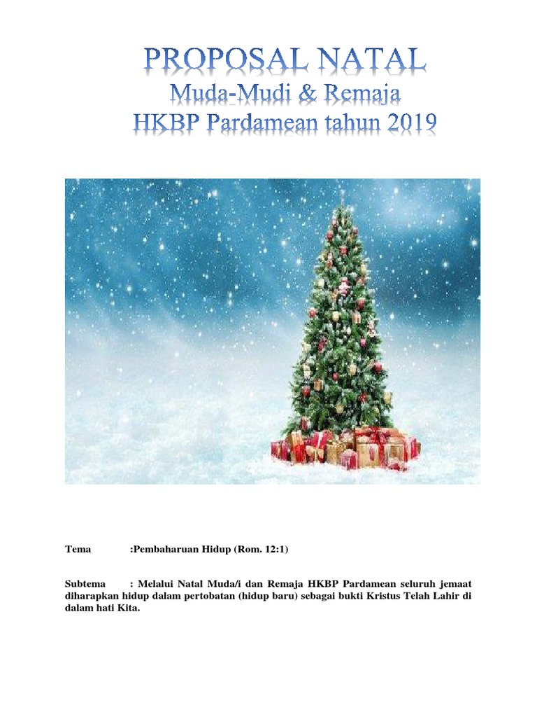 Contoh Proposal Natal Muda/i | PDF | Agama & Spiritualitas