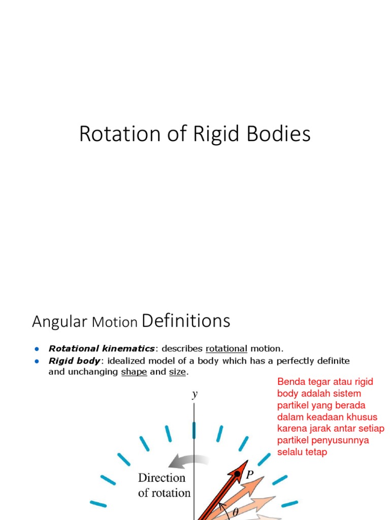 Rigid Body Rotation and Angular Motion | PDF | Rotation Around A Fixed ...