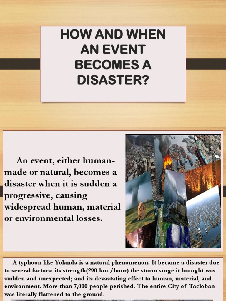 How and When An Event Becomes A Disaster? | PDF | Natural Disasters | Grief