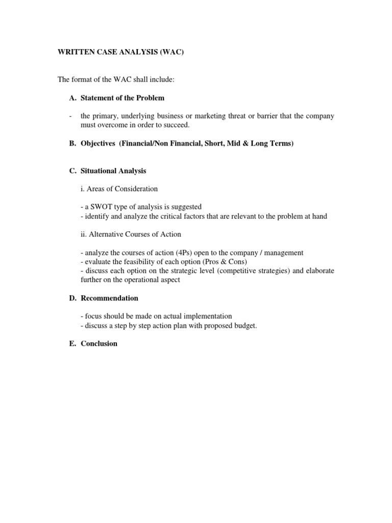 2.written Case Analysis | PDF