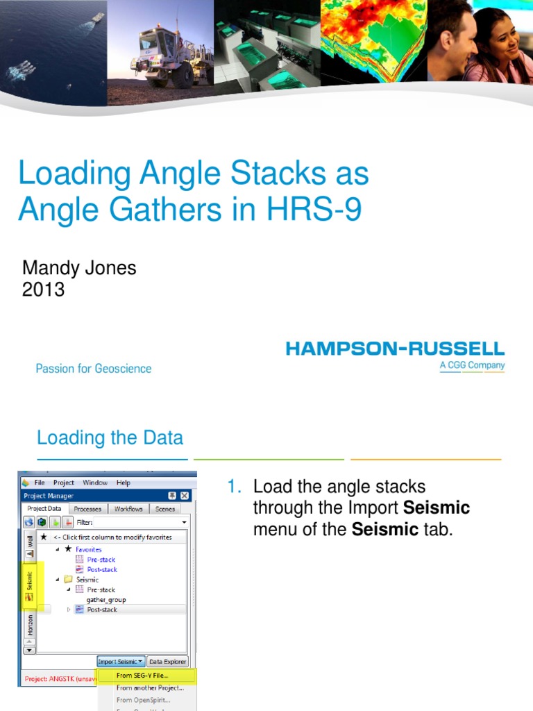Loading Angle Stacks As Angle Gathers in HRS-9: Mandy Jones 2013 | Download Free PDF | File ...
