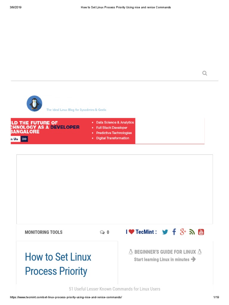 How To Set Linux Process Priority Using Nice and Renice Commands | PDF | Scheduling (Computing ...