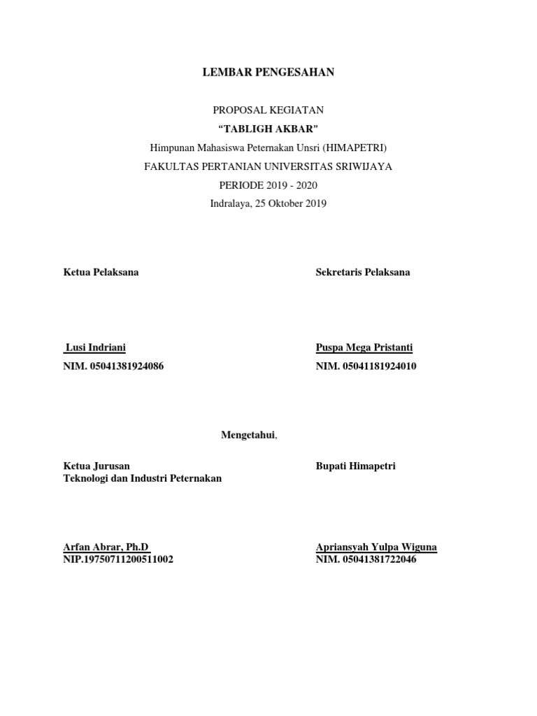 Proposal B Indo | PDF