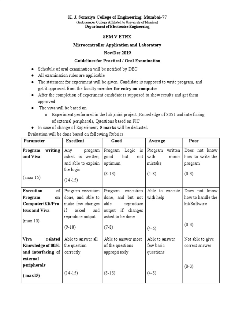 SEM V ETRX Microcontroller Exam Guide | PDF | Electronic Engineering | Digital Technology