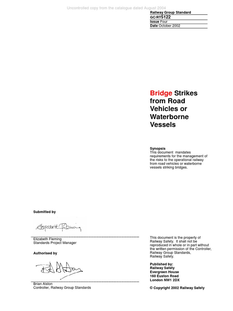Bridge: Strikes From Road Vehicles or Waterborne Vessels | PDF ...