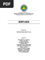 Sintaksis NG Wikang Filipino | PDF
