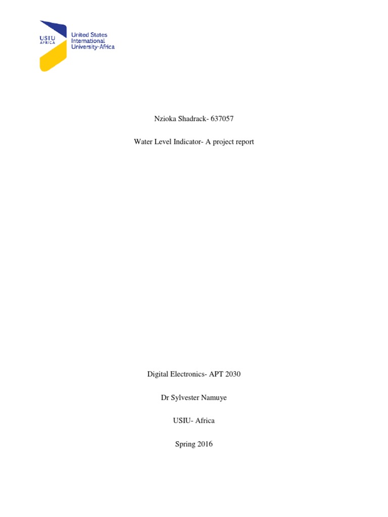 Project - Water Level Indicator | PDF | Raspberry Pi | Light Emitting Diode