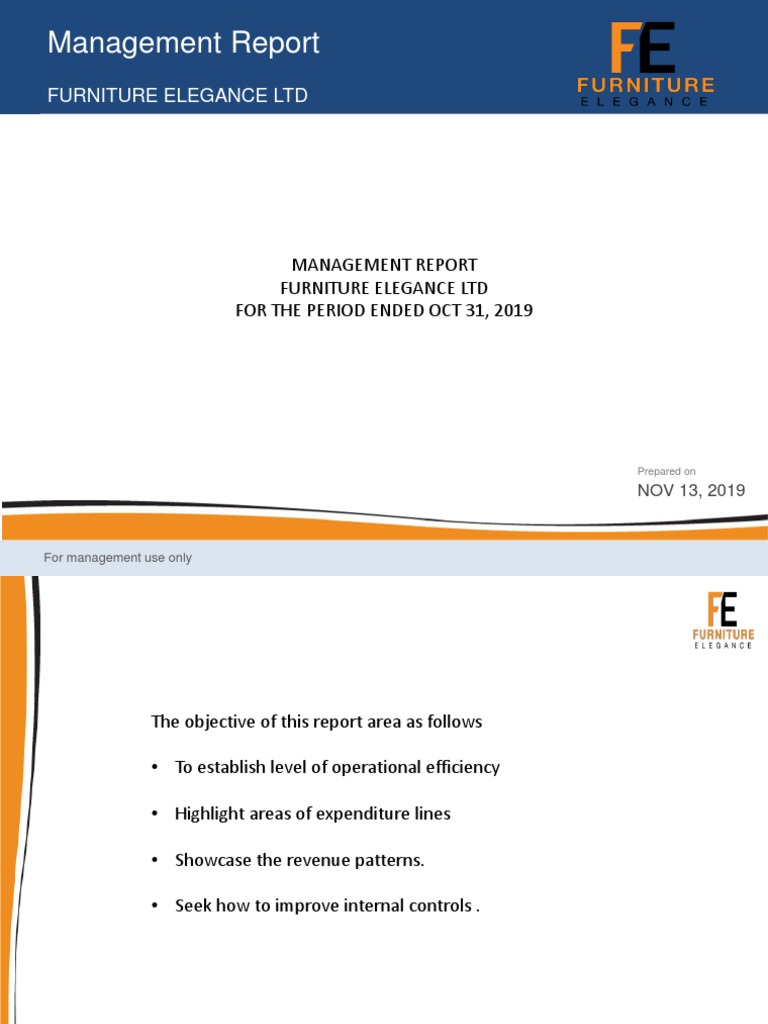 Management Accounts Sample | PDF | Expense | Revenue