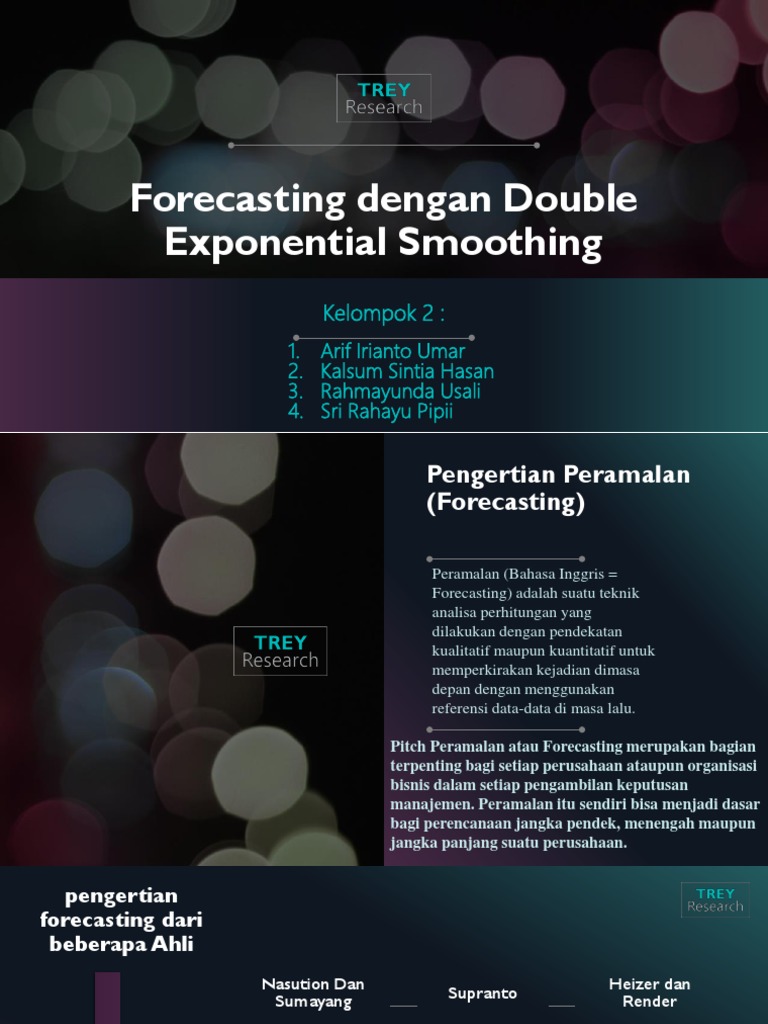 Forecasting Dengan Double Exponential Smoothing | PDF