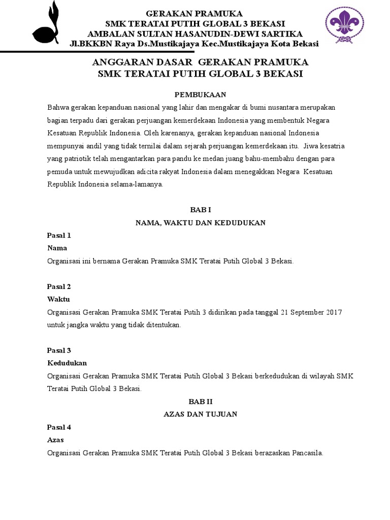Ad Art Gerakan Pramuka Terput 3 | PDF