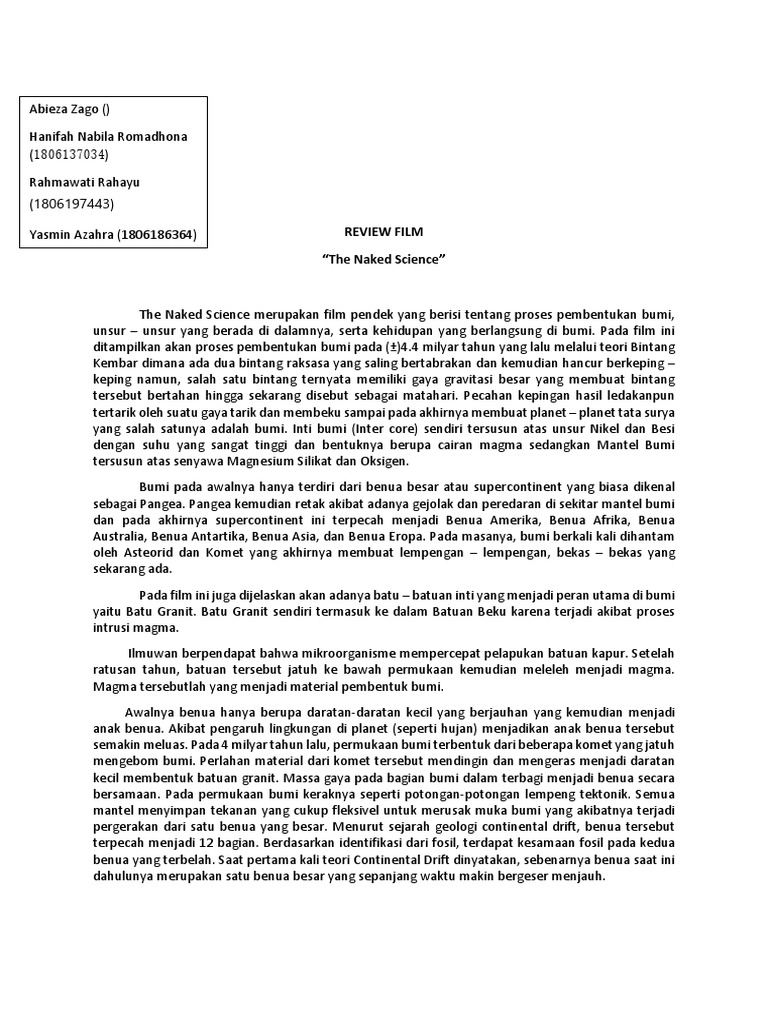 Proses Pembentukan Benua dan Samudra | PDF | Sains & Matematika ...