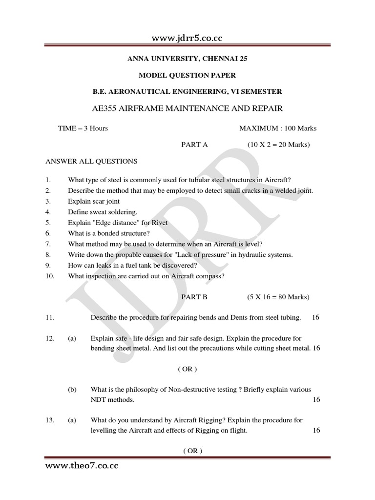 Airframe Maintenance and Repair | PDF | Aircraft | Nondestructive Testing