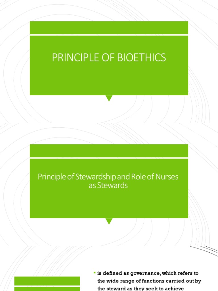 Principle of Bioethics | PDF | Surgery | Medical Specialties