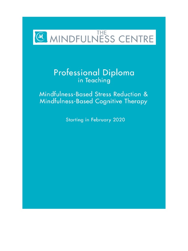 2020 Brochure With Cover Dublin Mindfulness | PDF | Mindfulness ...