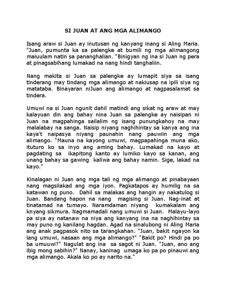 Mga Kwentong Bayan | PDF