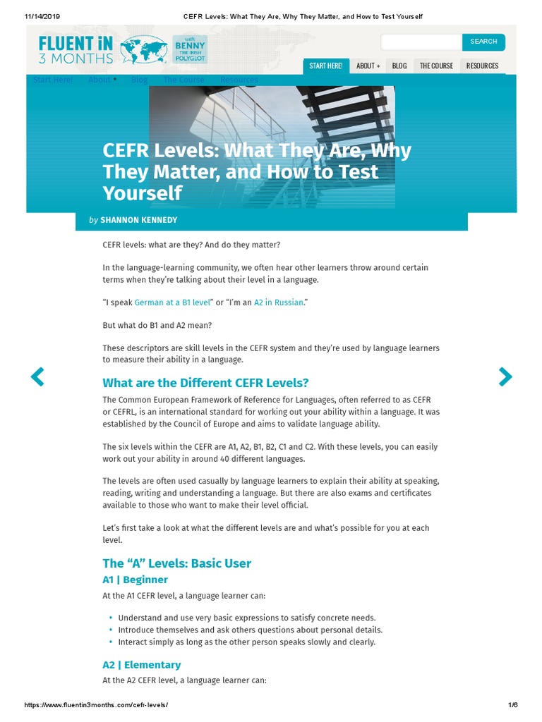 CEFR Levels: What They Are, Why They Matter, and How To Test Yourself ...