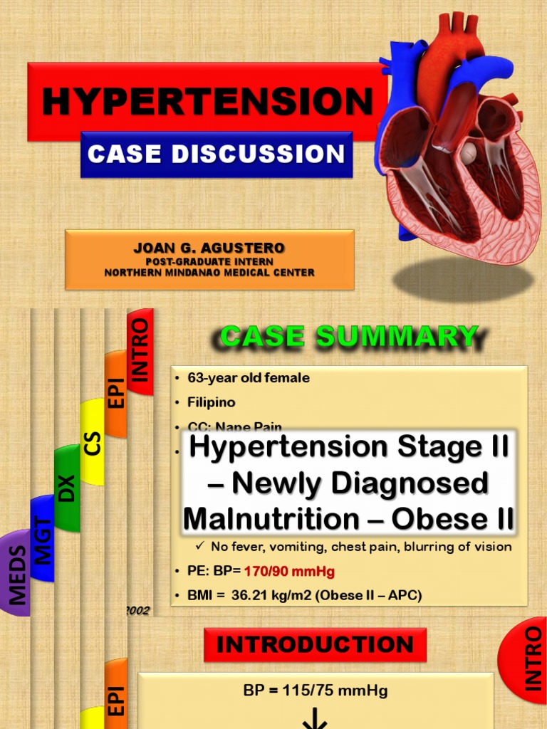 Hypertension: Case Discussion | PDF | Hypertension | Epidemiology