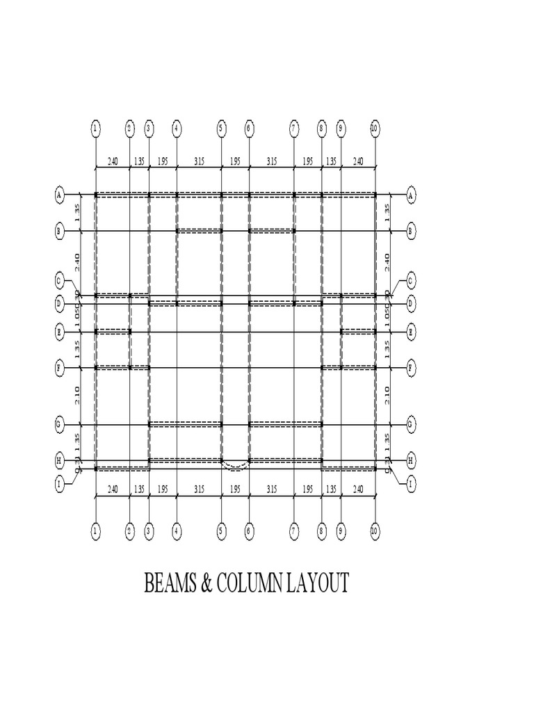 Beams & Column Layout | PDF